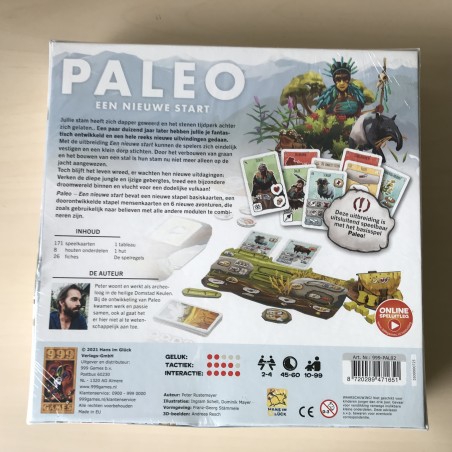999 Games : Paleo. Een nieuwe start. Uitbreiding. Nieuw