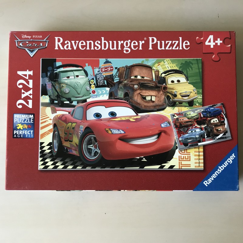 Cars : Puzzel 2 x 24 stukjes