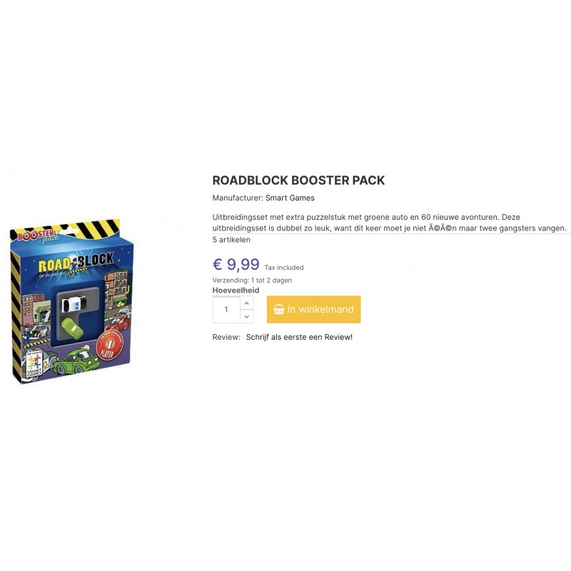Smartgames : Road Block Booster Pack.