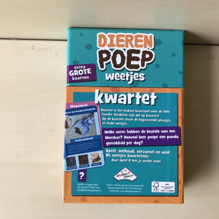 Weetjes kwartet : Dieren Poep weetjes.