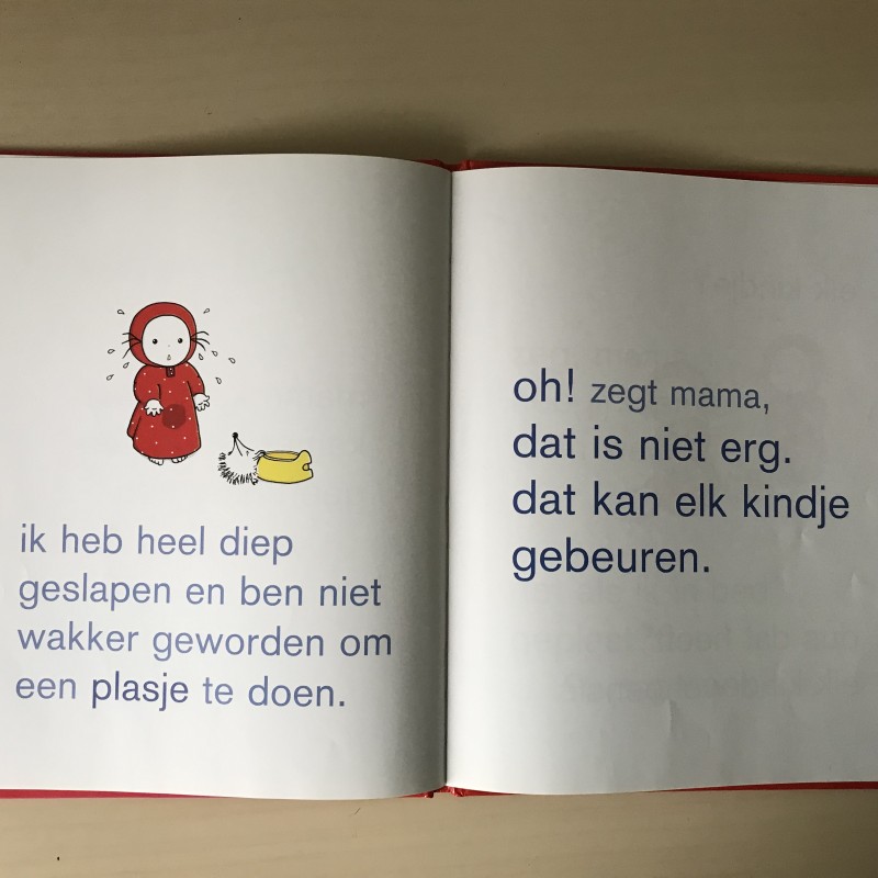 Emilie heeft in bed geplast